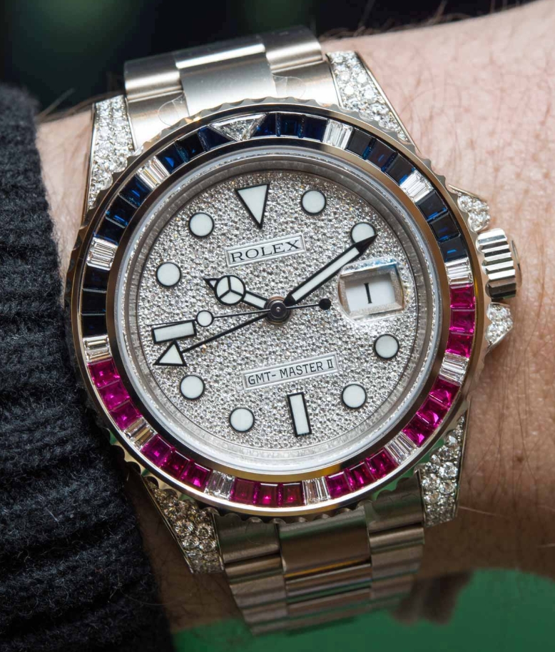 Perfect Replica Rolex GMT-Master II 116759SARU Factory Gem-Set Watches ...